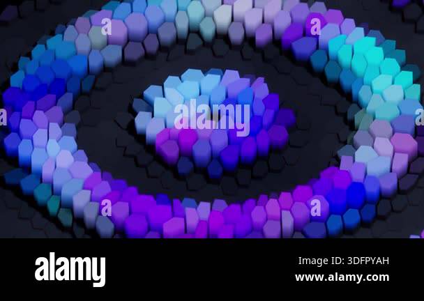 abstract geometric shapes in motion loop animated Stock Video Footage - Alamy