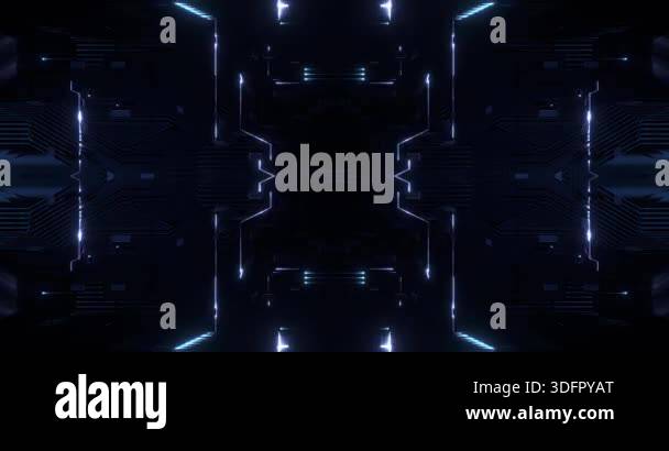 circuit glowing panel high tech background loop animated Stock Video ...