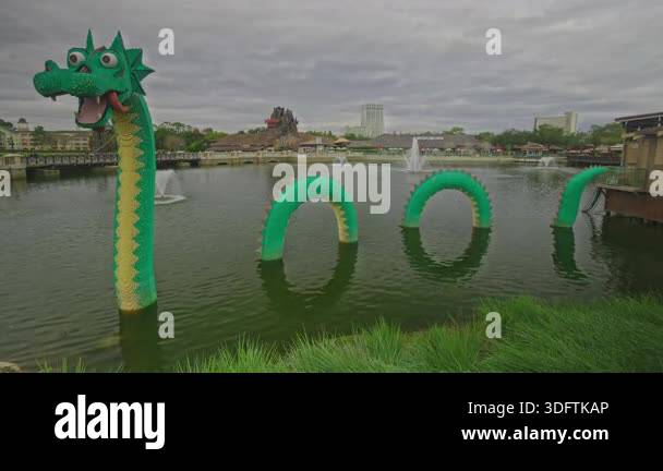 Orlando, Florida, USA-December 9 2025:Disney Springs is an outdoor ...