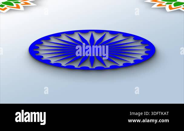 Vertical Creative Republic Day Animation with Indian Flag and Ashoka ...