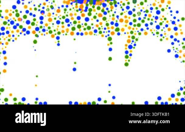 India Tricolor Confetti Background with INDIA Text for Republic Day and ...