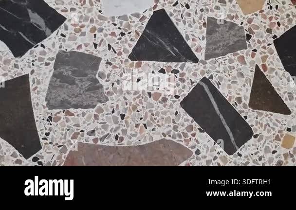 Terrazzo tiles are a composite material composed of marble and granite ...