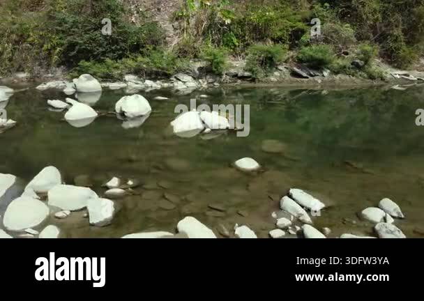 Drone Footage of chittagong hill tracts, River, mountain stone ...