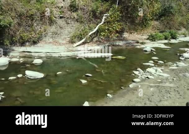 Drone Footage of chittagong hill tracts, River, mountain stone ...