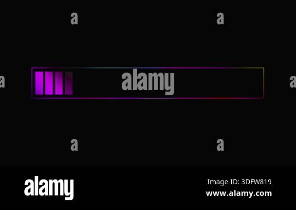 Segmented progress bar with pink purple gradient on dark background ...