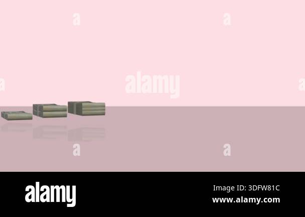 Surging Dollar Stacks: Animated Growth Graph of a Robust Economy Stock ...