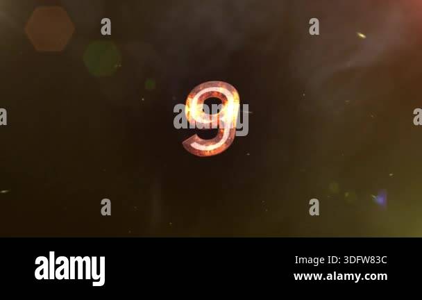3D Animated Countdown Animation. 10 to 1 Countdown Text Animated Stock ...