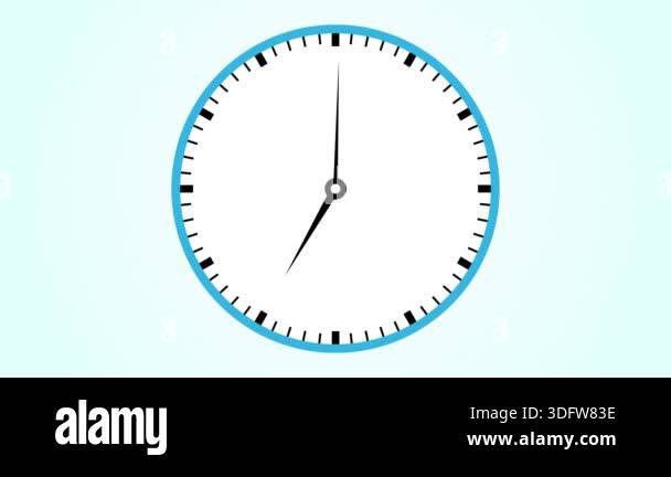 High-Speed 24-Hour Clock Animation with Moving Arrows Ultra HD 4K Stock ...