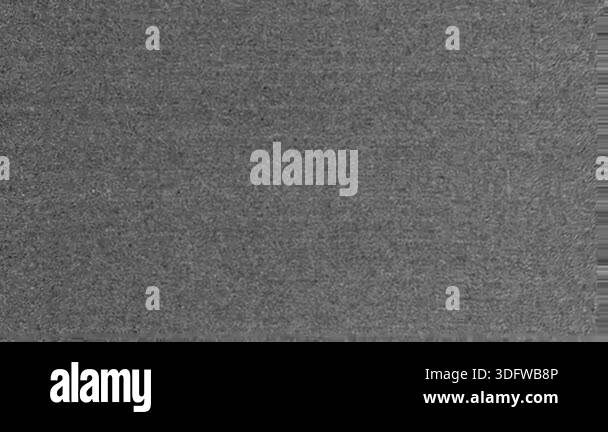 Noise screen with radio waves static lines and dots. Electromagnetic ...