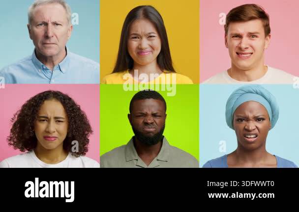 A captivating collage showcasing six individuals from different ...