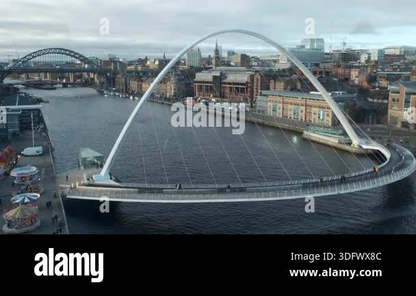 Newcastle, United Kingdom - 12 31 2025 : View from Baltic rooftop in ...