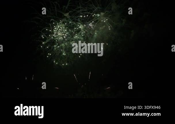 Fireworks with Night Sky Background. High quality photo Stock Video ...