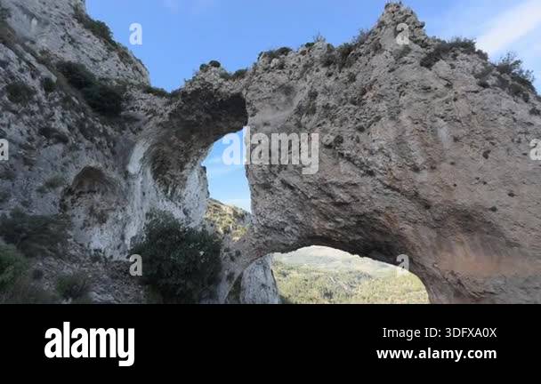 Natural limestone arch framing Stock Videos & Footage - HD and 4K Video ...