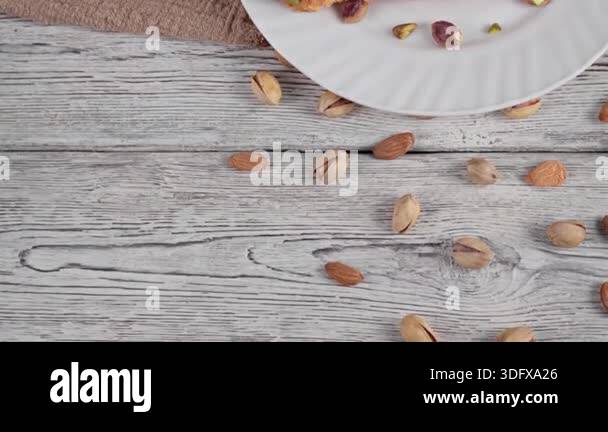 Close-up shot from video showing pistachio croissant, pistachio cake ...