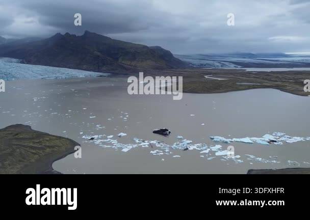Fjallsrln glacier, Iceland, in summer Stock Video Footage - Alamy