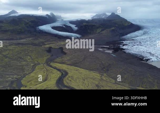 Fjallsrln glacier, Iceland, in summer Stock Video Footage - Alamy