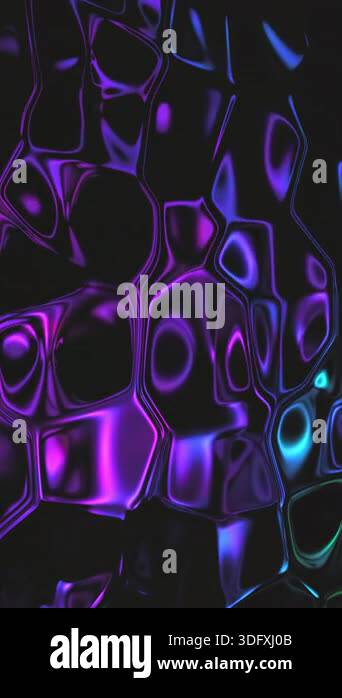 Abstract holographic oil noise surface background. Foil wavy surface ...