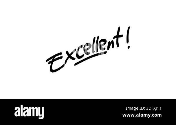 A dynamic, bouncing black handwritten text animation of the word ...