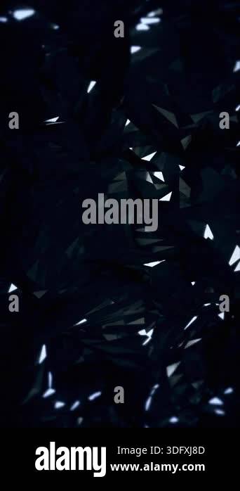 Dark polygonal shapes slowly move Stock Video Footage - Alamy
