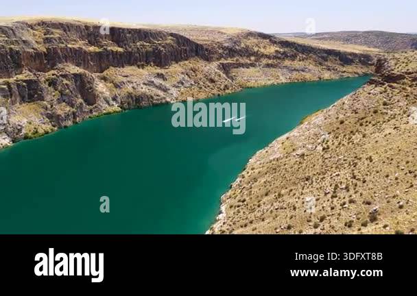 Exciting water ride between cliffs in 4K Stock Video Footage - Alamy