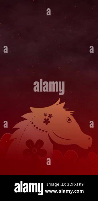Oriental-inspired cinematic animation celebrating the Year of the Horse ...