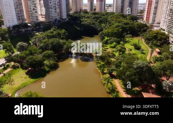 Many people have fun in this beautiful Park in Goiania city. On January ...