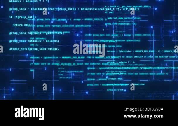 Computer programming code scrolling Stock Video Footage - Alamy