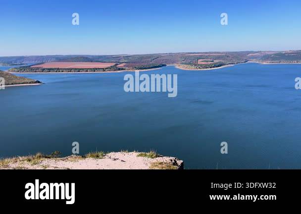 Gorgeous view of the mountain lake on a sunny day. High quality 4k ...