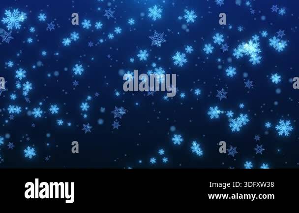 Winter Christmas Snowflake Dynamic Background(After Effects production ...