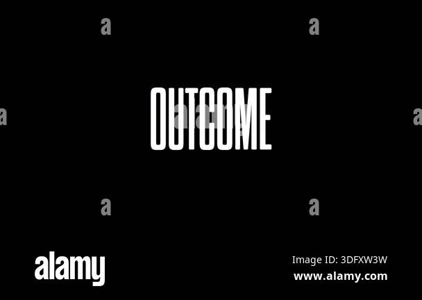 Concept Words Outcome, RGB Dynamic Glowing Effect Kinetic Typography ...