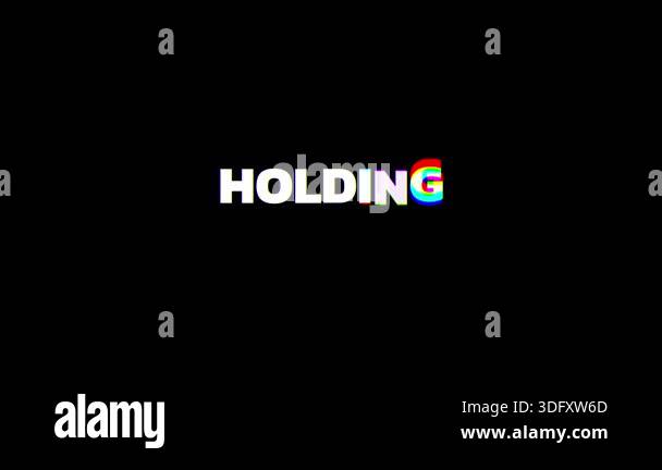 Concept Words Holding, RGB Dynamic Fill Effect Kinetic Typography Text ...