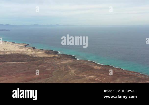 Aerial drone footage of Corralejo Natural Park in Fuerteventura ...