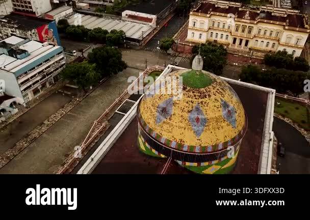 Amazonas Theater At Manaus Amazonas Brazil. Famous Building Tower ...