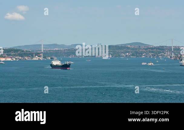 Istanbul, turkey, august 1, 2025. Scenic view of a large commercial ...