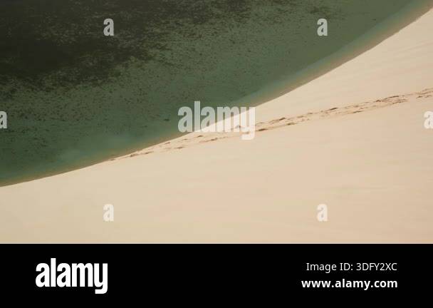Lencois Maranhenses National Park drone view of dunes and lagoons - Man ...