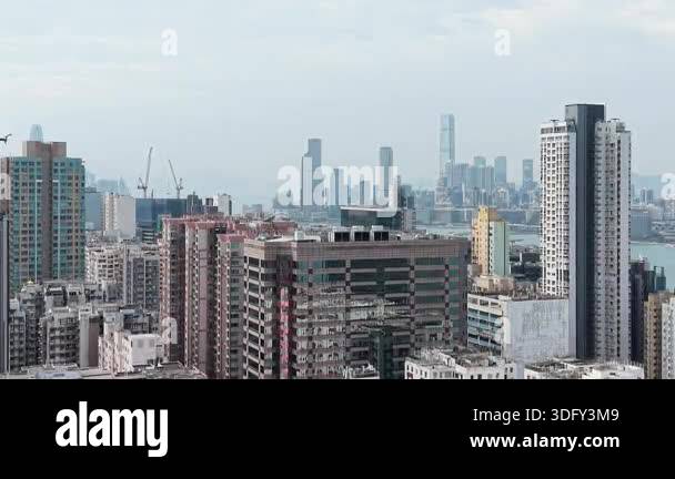 North Point Waterfront Neighborhood Overlooking Victoria Harbour Hong ...