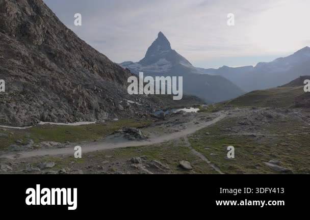 Landscape Natural Scenery of Matterhorn Mountain Peak. Scenics Nature ...
