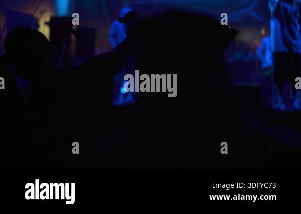 people dancing and waving hands at live concert Stock Video Footage - Alamy