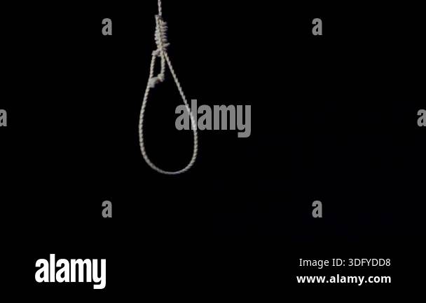 Execution Loop On A Black Background Stock Video Footage Alamy 0973