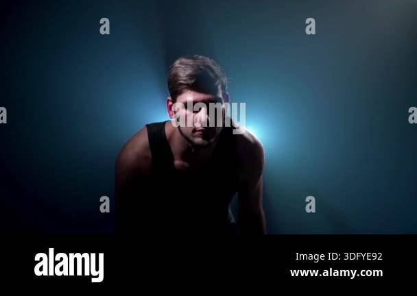 Stylish basketball player exercising with a ball Stock Video Footage ...