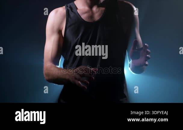 Headless basketball player exercising with a ball Stock Video Footage ...