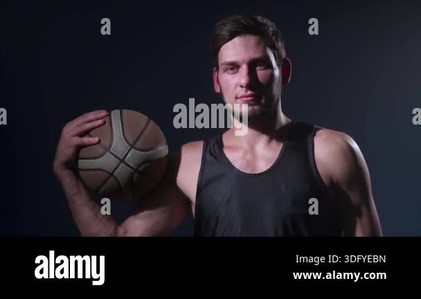 basketball player with a ball Stock Video Footage - Alamy