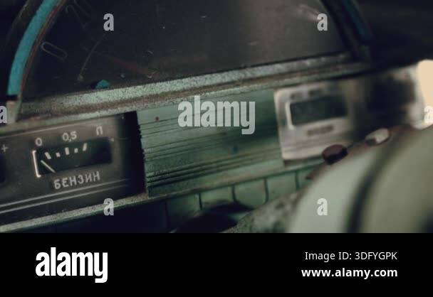 A panel of a vintage car Stock Video Footage - Alamy