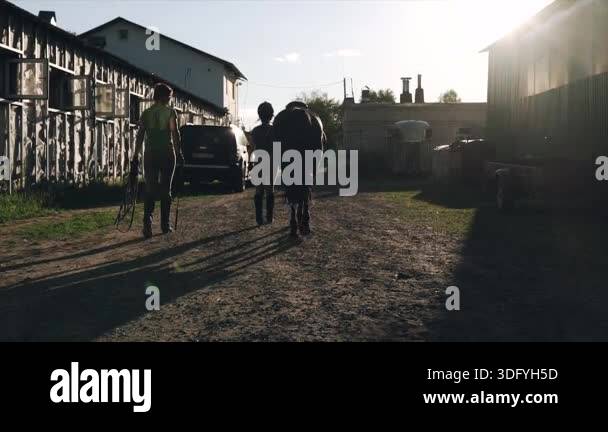 Women with a horse at sunset Stock Video Footage - Alamy