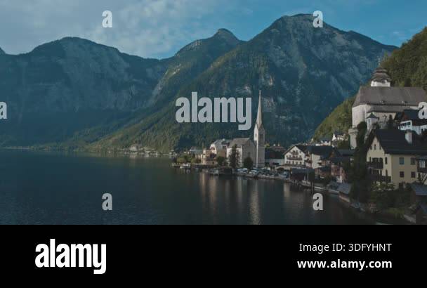 Scenic view of Hallstatt lake Stock Video Footage - Alamy