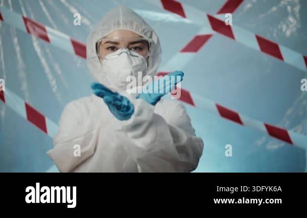 Ban forbidden quarantine zone. Dangerous flue coronavirus pandemic ...