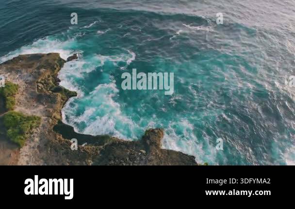 Amazing background of tropical island rocky shoreline. Fnatastic ...
