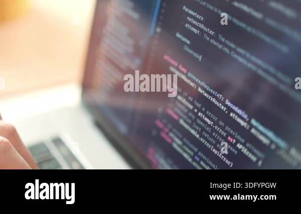 Touch typing pointing cloud data social network media or virus. Working ...