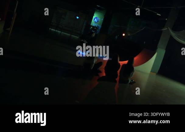 Young guy doing stunt on ramp roller-skating. Millennial showing off ...