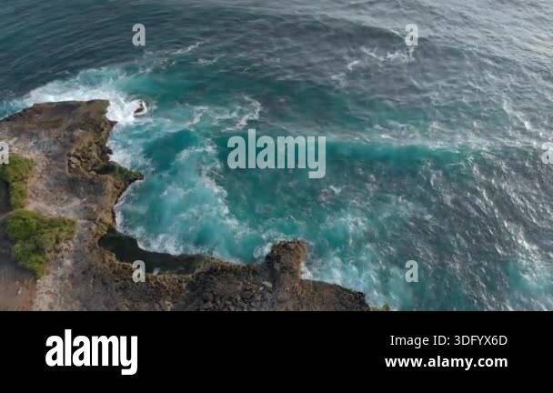 Axel Aerial top view from drone of oceanic scenery. Amazing landscape ...